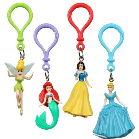 Disney | Toys | Set Of 4 Disney Bag Clips Tinker Bell Cinderella Snow ...
